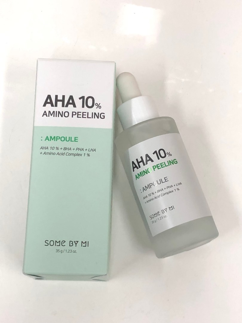 [現貨]韓國直送 SOME BY MI AHA 10% Amino Peeling Ampoule 氨基去角質安瓶精華液 35g, 美容＆化妝品, 健康及美容 - 皮膚護理, 面部 - 面部 ...