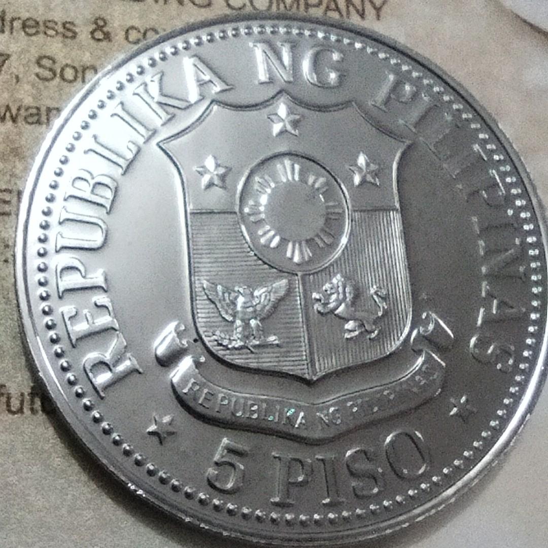 1975 5 peso FM Franklin mint ABL series BUcondition w/capsule, Hobbies ...