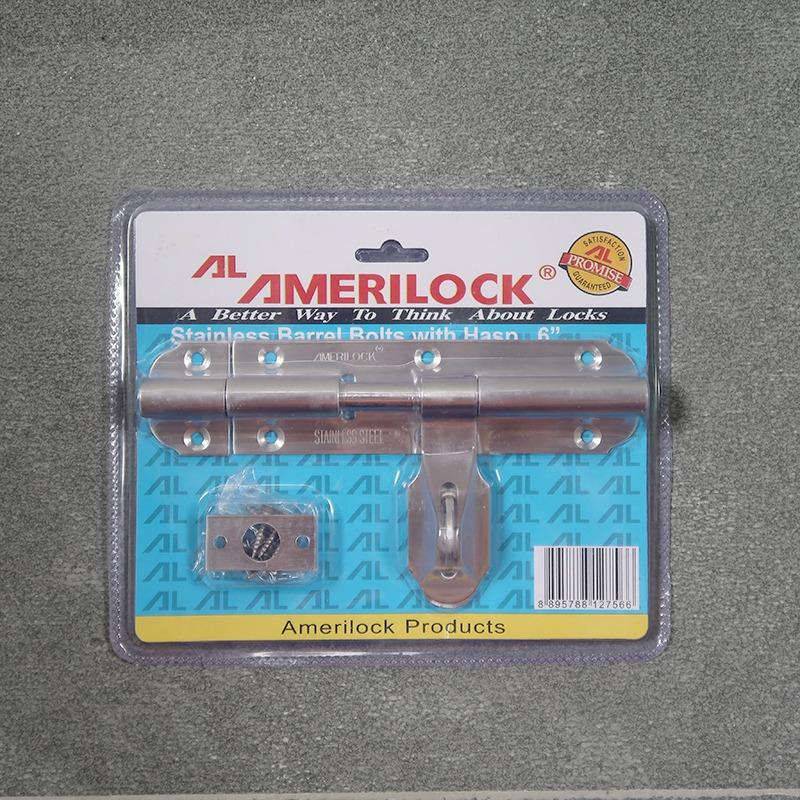 Amerilock Barrel Bolt with Hasp, Furniture & Home Living, Security ...
