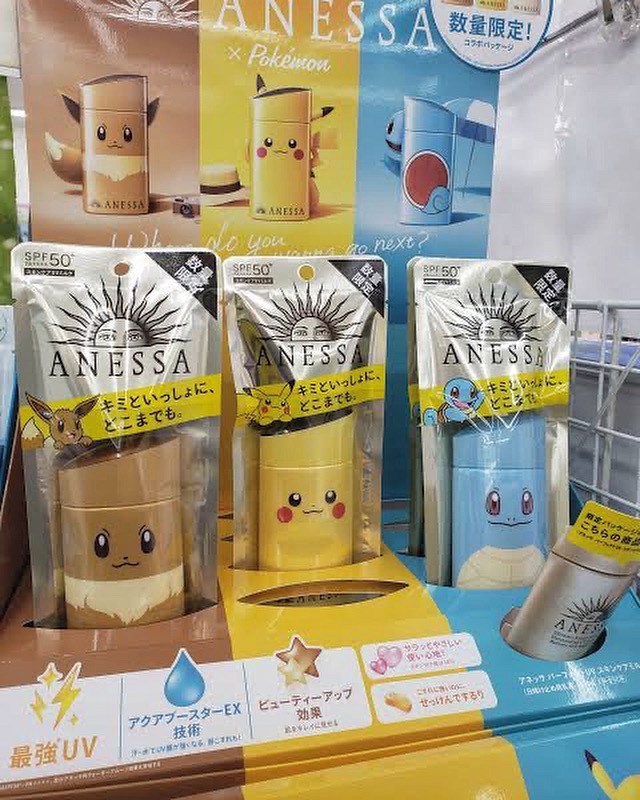 anessa X pokemon SPF, Beauty & Personal Care, Face, Face Care on Carousell