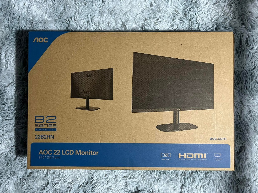 AOC 22B2HN 21.5in VA 75Hz FHD 1920x1080 VGA/HDMI Monitor, Computers ...