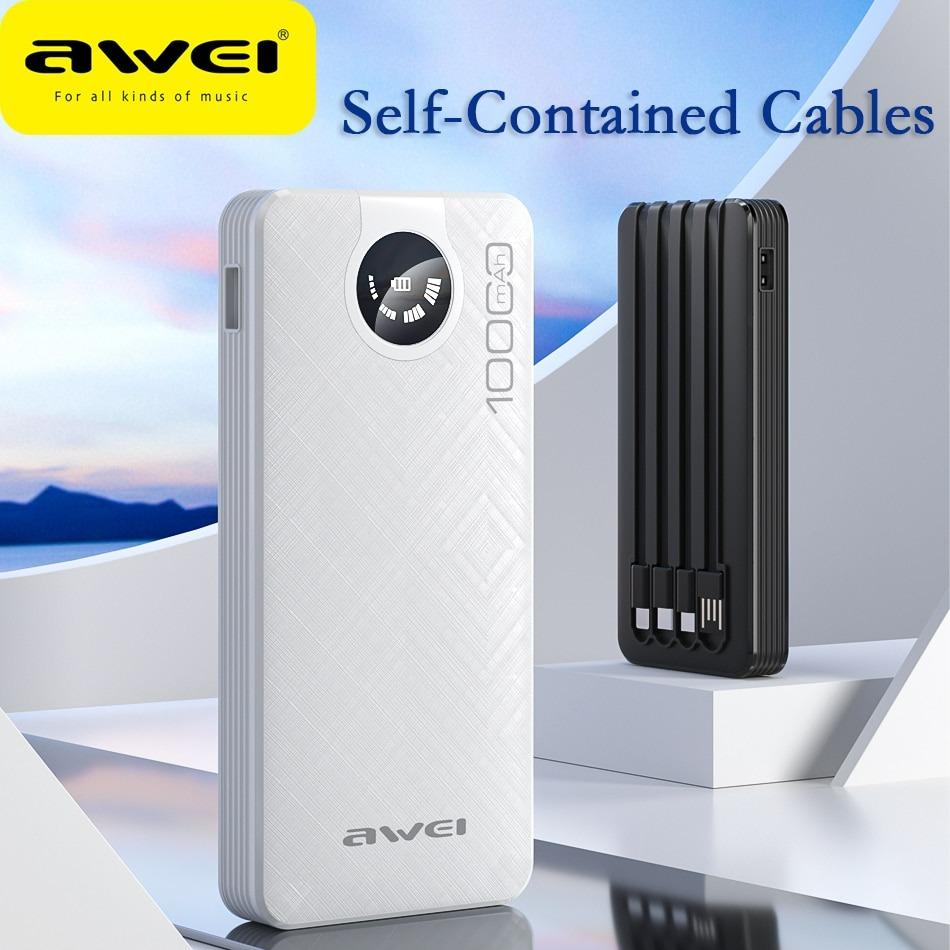 Awei 20K Power Bank P130K P131K A132 133K A136 A135K MULTIPLE OUTPUT ...