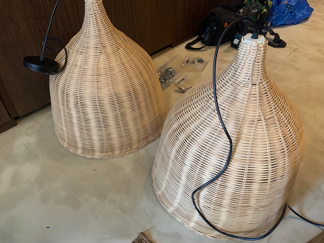 Balinese resort style pendant lights, Furniture & Home Living, Lighting ...