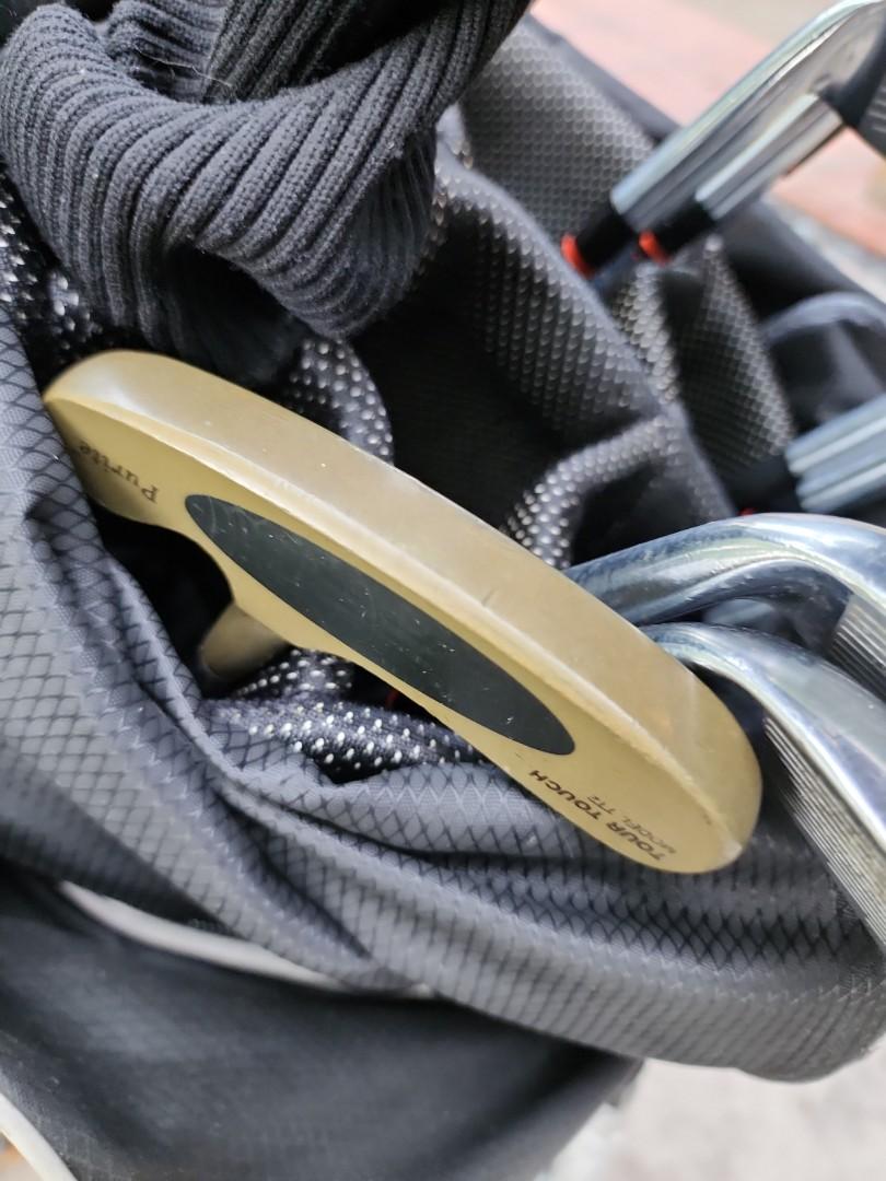 Beautiful Japanese Golf Irons Set. MIURA Irons with BMW stand bag ...