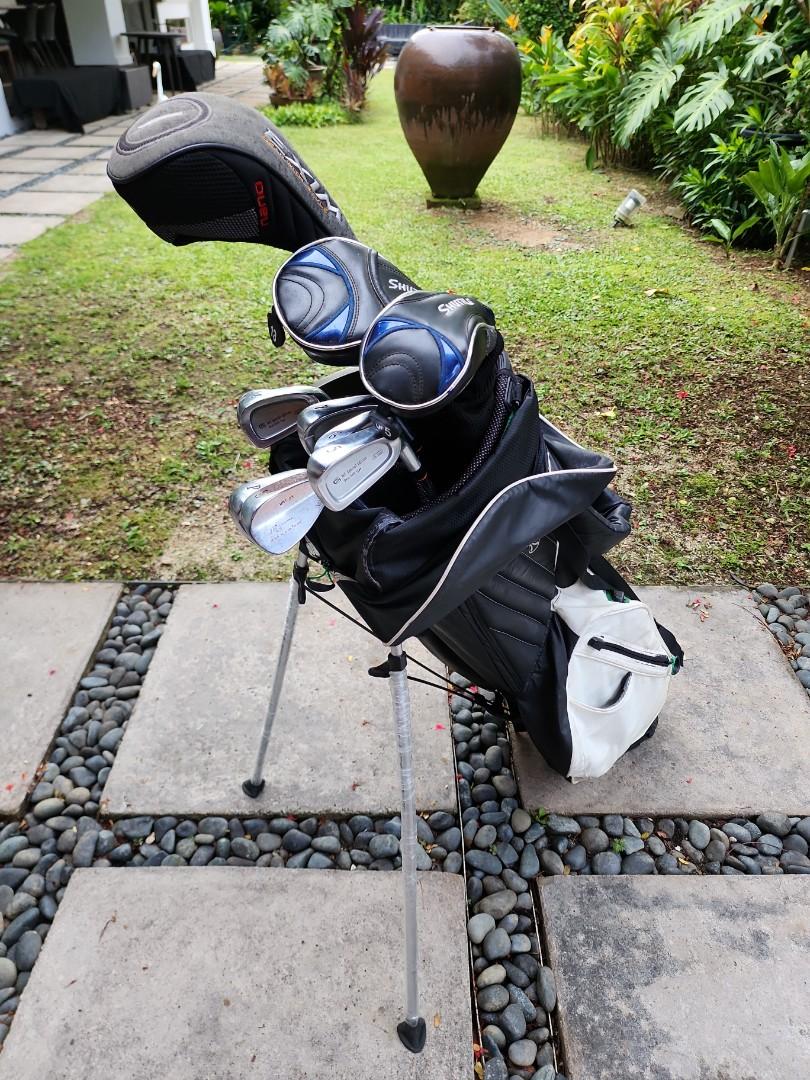 Beautiful Japanese Golf Irons Set. MIURA Irons with BMW stand bag ...