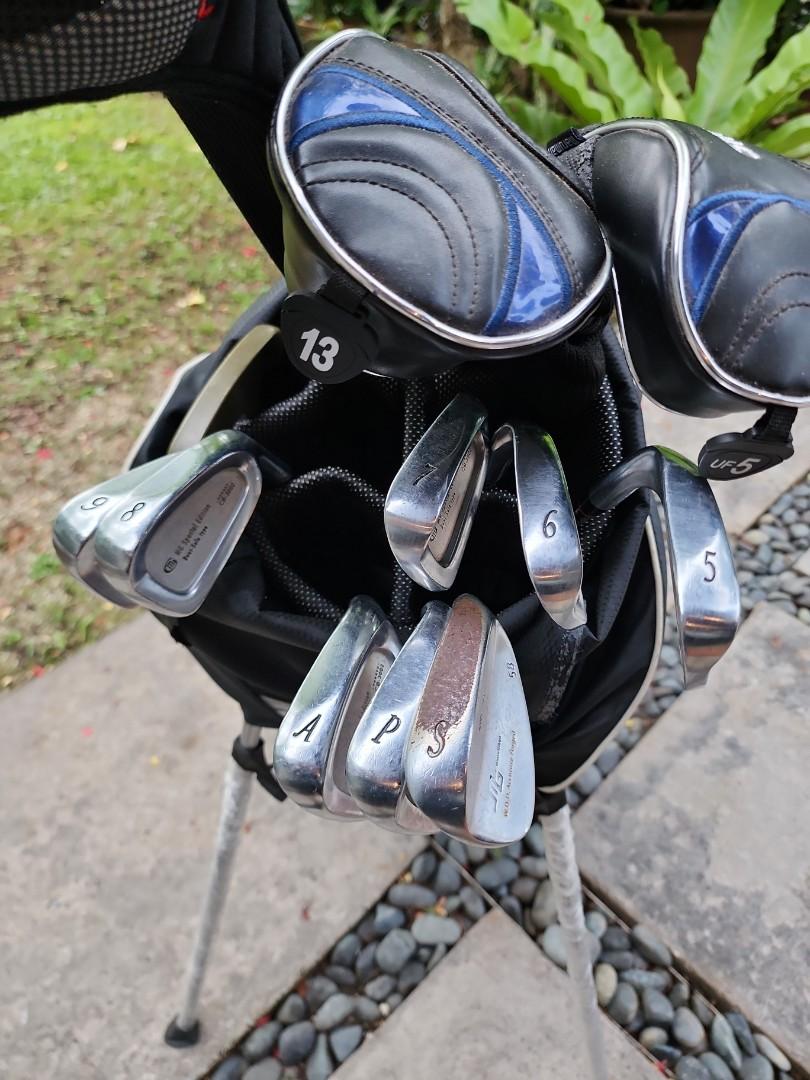 Beautiful Japanese Golf Irons Set. MIURA Irons with BMW stand bag ...