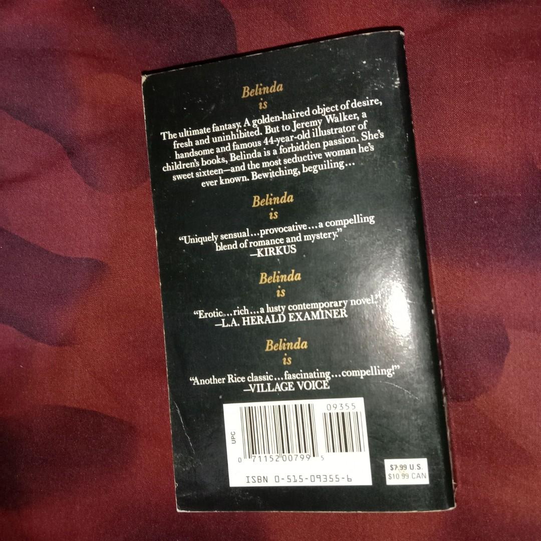 Belinda by Anne Rice / Anne Rampling, Hobbies & Toys, Books & Magazines ...