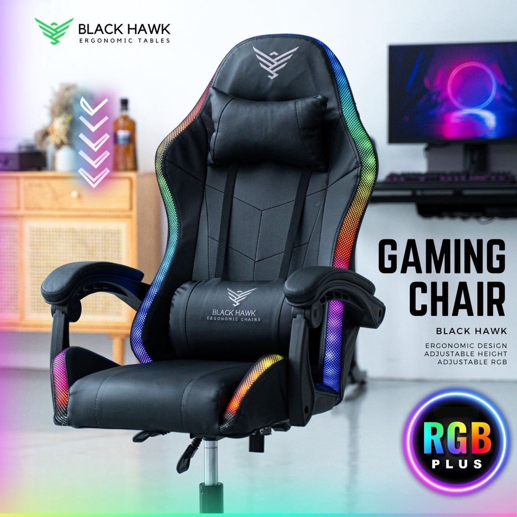 Black Hawk RGB Gaming Chair / Gaming Chair / Computer Chair (E-Sports ...