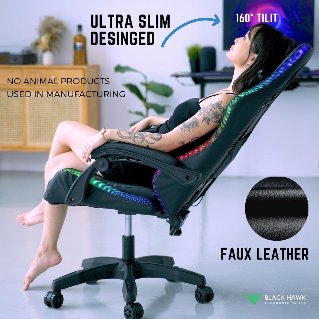 Black Hawk RGB Gaming Chair / Gaming Chair / Computer Chair (E-Sports ...