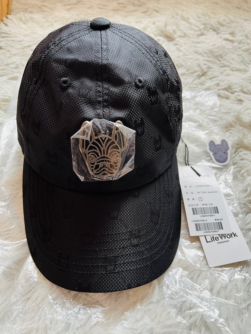 BNWT Authentic Black Lifework Cap - (Monogram Design with Metal Lifework Logo), Men's Fashion ...