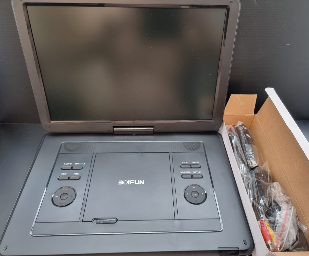 BOIFUN 17.5" Portable DVD Player with 15.6" Large HD Screen, 6 Hours ...