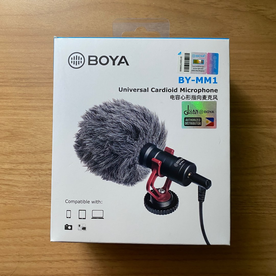 Boya BY-MM1 Compact On-Camera Smartphone Video Microphone, Audio ...