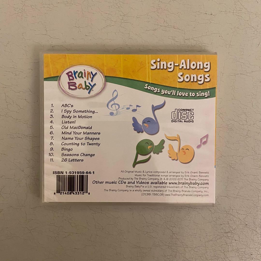 Brainy Baby Sing-Along Songs 兒歌, 興趣及遊戲, 音樂、樂器 & 配件, 音樂與媒體 - CD 及 DVD ...