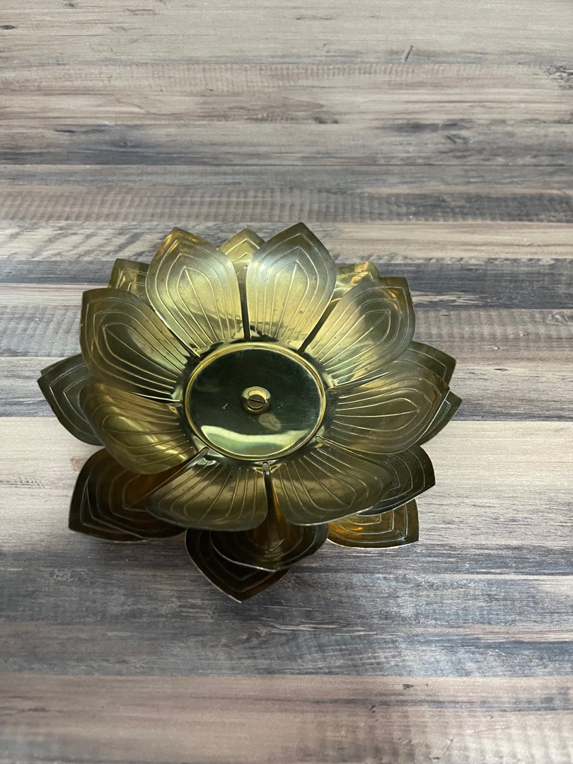 Brass Lotus Stand, Furniture & Home Living, Home Decor, Other Home ...