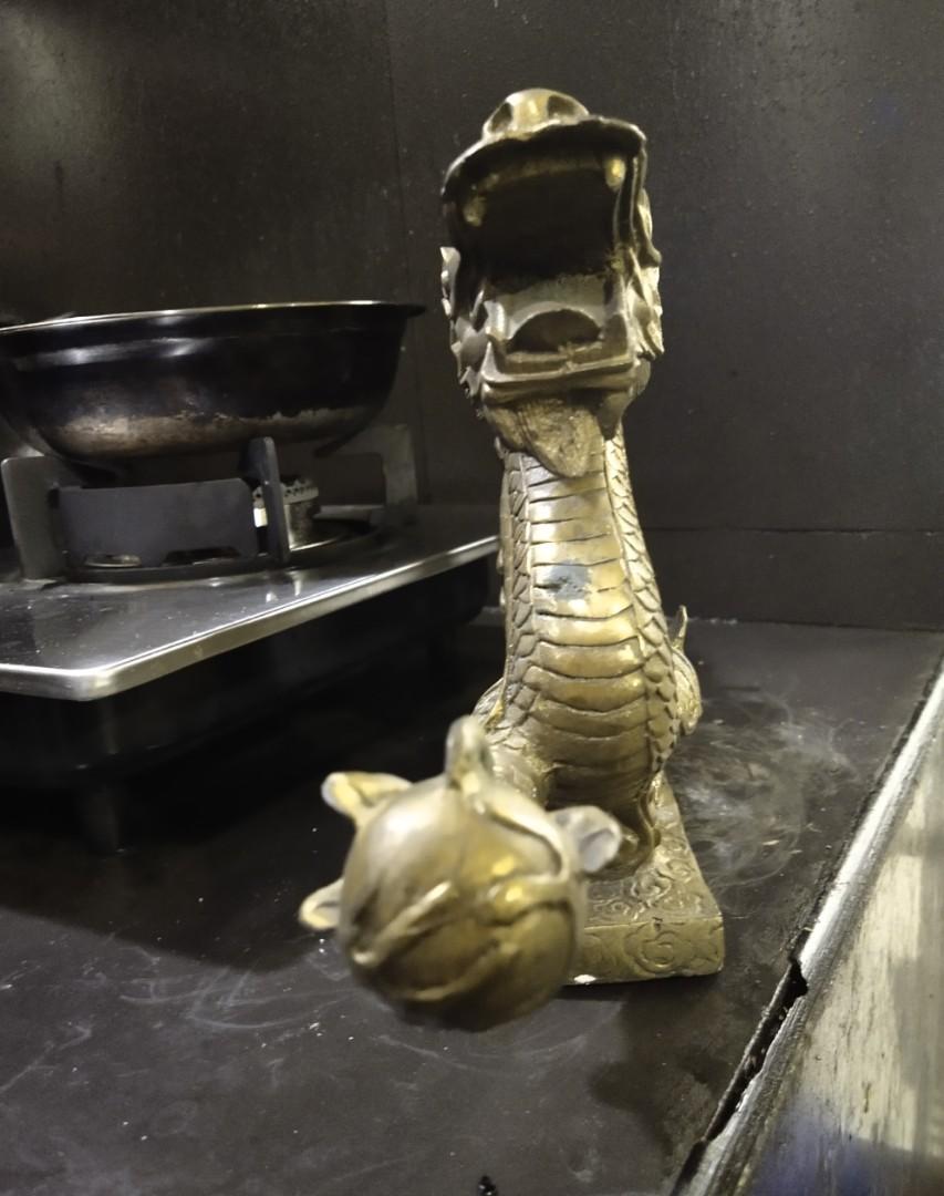 Brass lucky dragon statue, Hobbies & Toys, Memorabilia & Collectibles ...