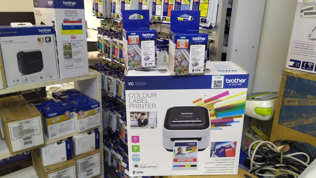Brother Colour label printer VC500W, 電腦＆科技, 打印機及影印機 - Carousell
