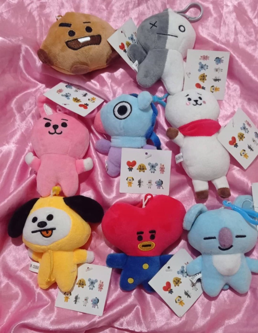 BT21 -BTS KPOP IDOL- 4" Keychain Style Stufftoy Collection 8pcs ...