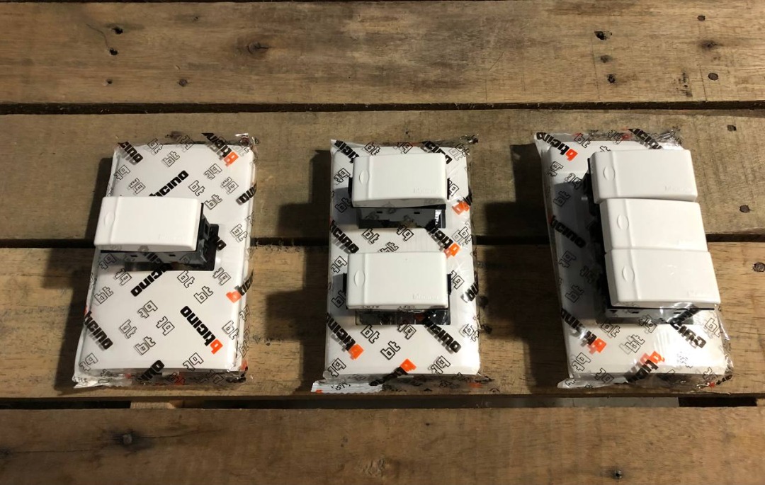 Bticino 1/2/3 Gang Semi-Wide/Wide Switches, Furniture & Home Living ...