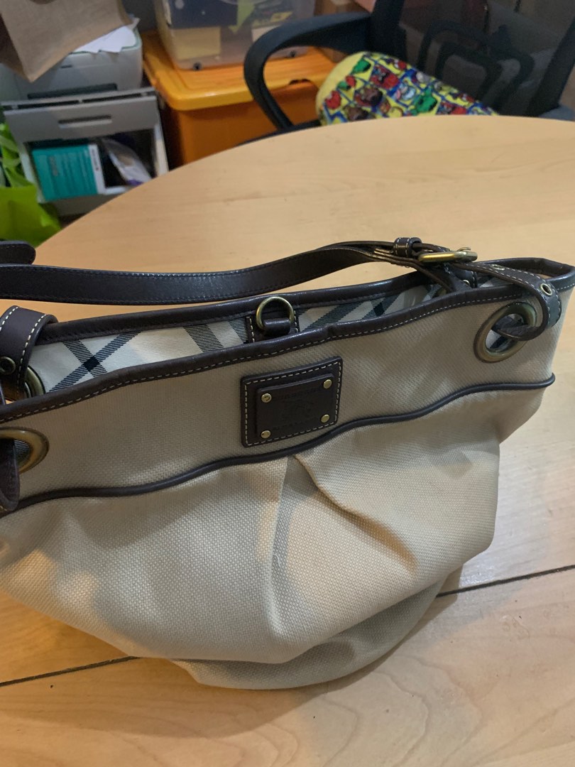 Burberry blue label tote bag, Luxury, Bags & Wallets on Carousell