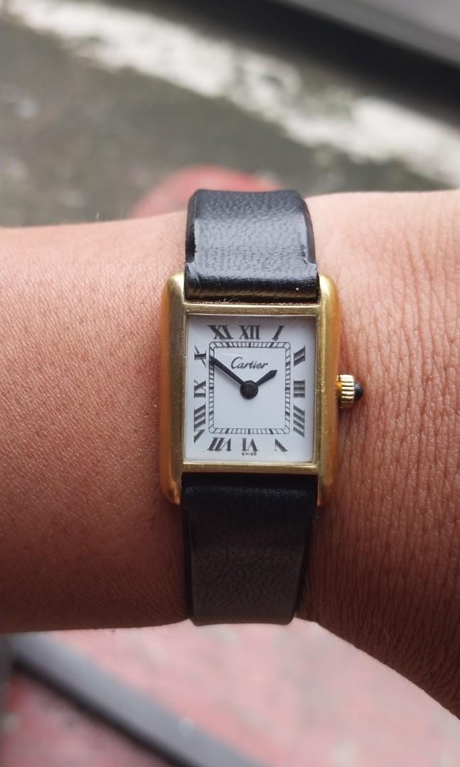 Cartier Tank 70's, Women's Fashion, Watches & Accessories, Watches on ...