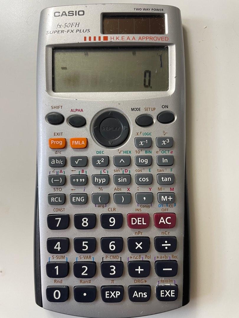 Casio fx-50FH Super-fx plus 計數機計算器, 興趣及遊戲, 手作＆自家設計, 文具 - Carousell