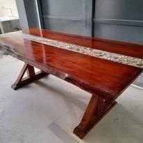 Celtic Dining Table Solid Wood Mahogany, Furniture & Home Living ...