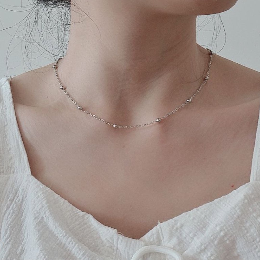 Classic Silver Chain Necklace Simple Easy to pair, Women's Fashion ...