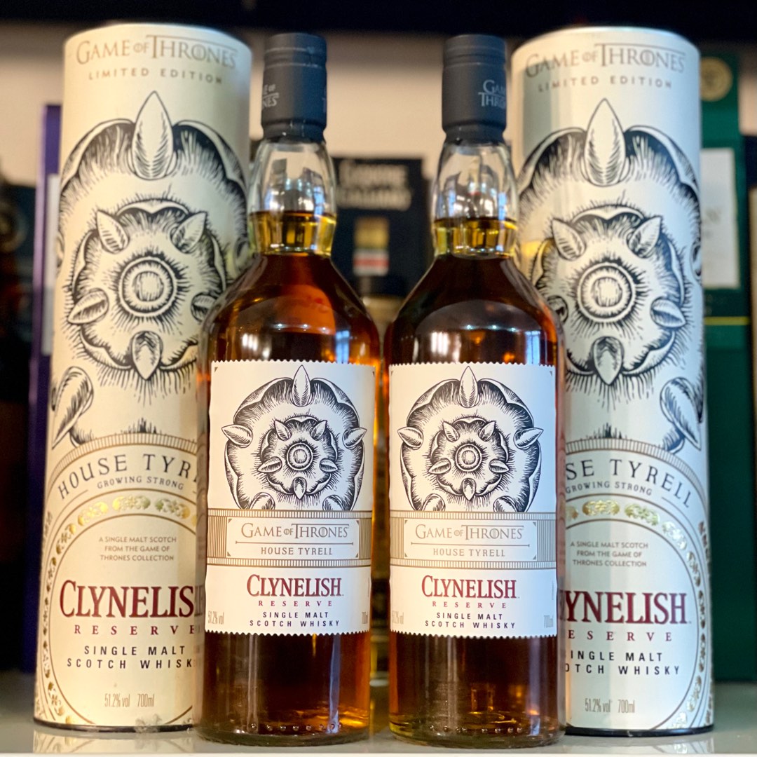 Clynelish Reserve whisky GOT Tyrell Game of Thrones limited edition w ...