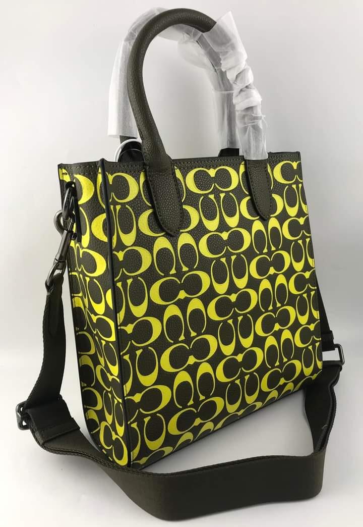 Coach Gotham Tall Neon, Men's Fashion, Bags, Sling Bags on Carousell