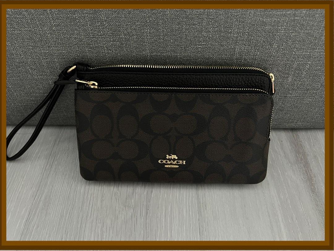Coach large wristlet with double zipper compartments- Brand New, Women ...