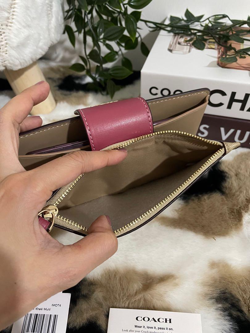 coach tech phone wallet in signature canvas w heart print, Women's ...