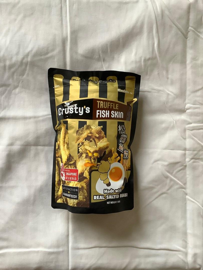 Crusty's Salted Egg Fish Skin with Truffle, Food & Drinks, Packaged ...