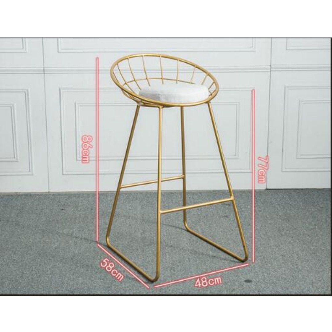 CSBC 007 High Bar Stool Bar Chair Golden Hari Raya Chinese New Year ...