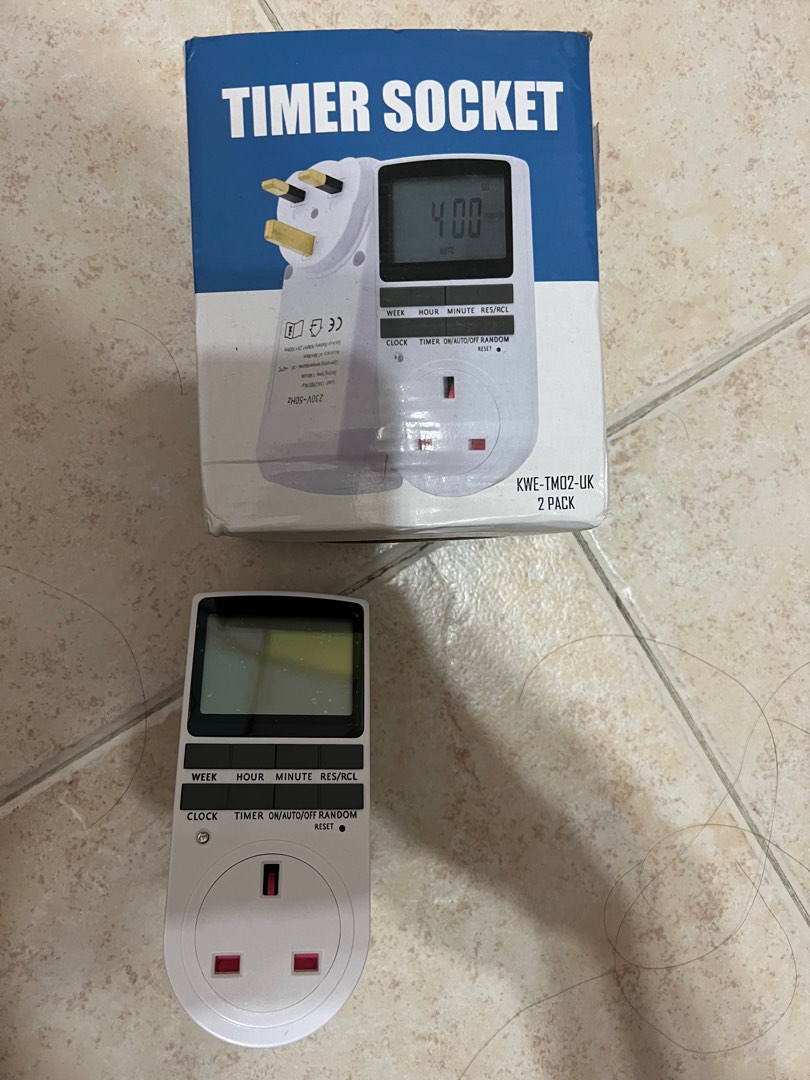 Digital timer for socket, TV & Home Appliances, Electrical, Adaptors ...