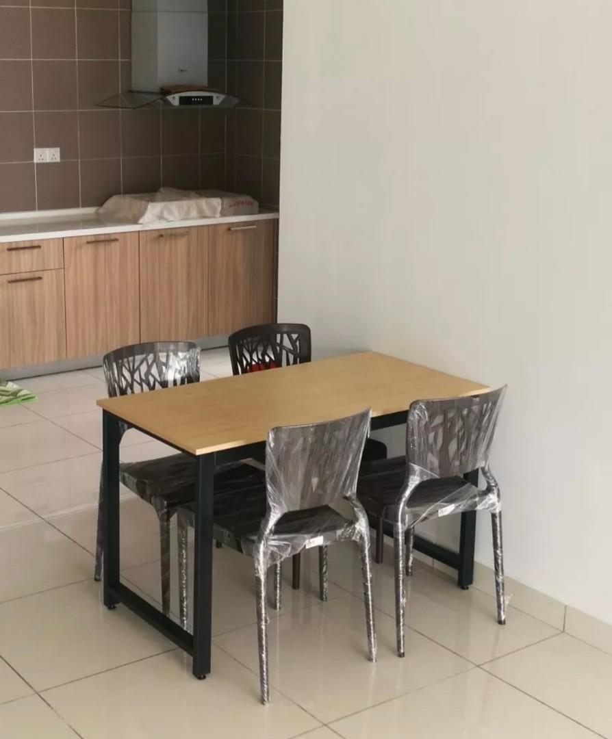 Dining (Cafe/Restaurant) Table with 3V Chair, Furniture & Home Living ...