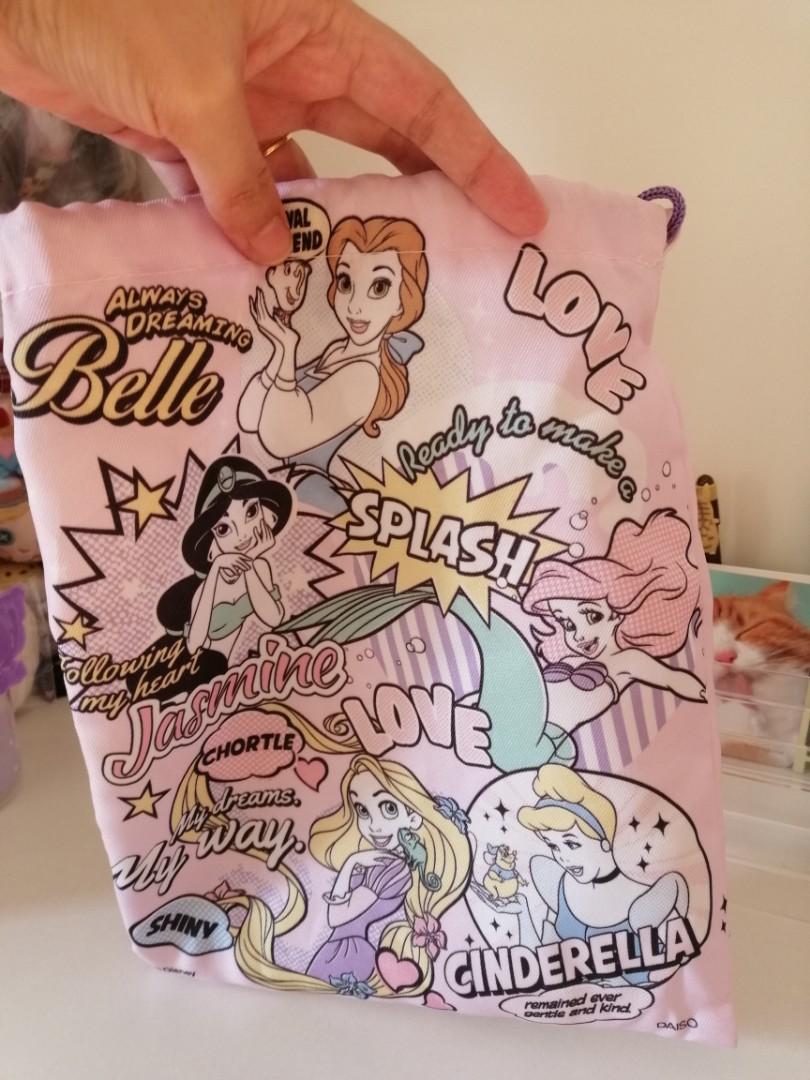 Disney princesses drawstring pouch, Women's Fashion, Bags & Wallets ...