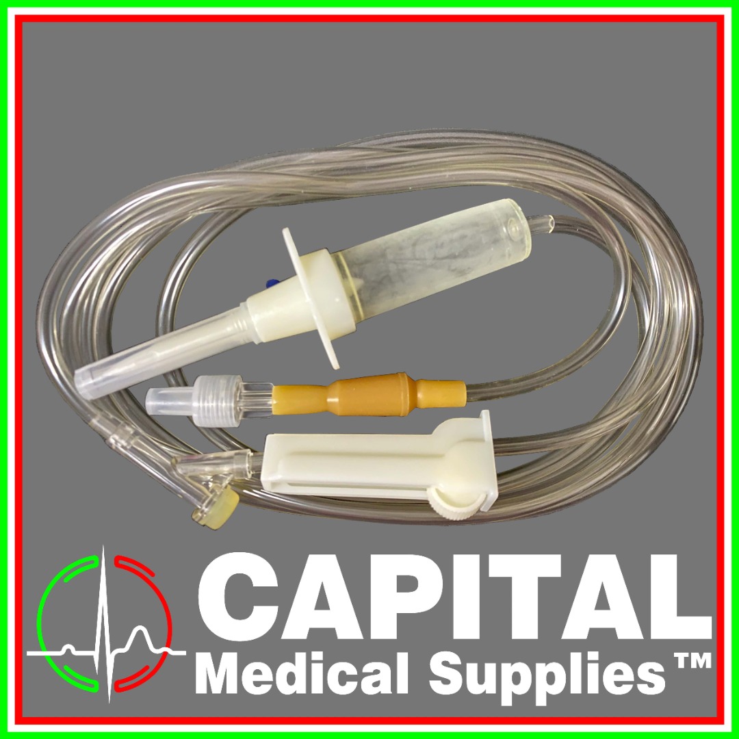 Disposable IV Infusion Set Single Use Sterile, Macroset (Adult ...