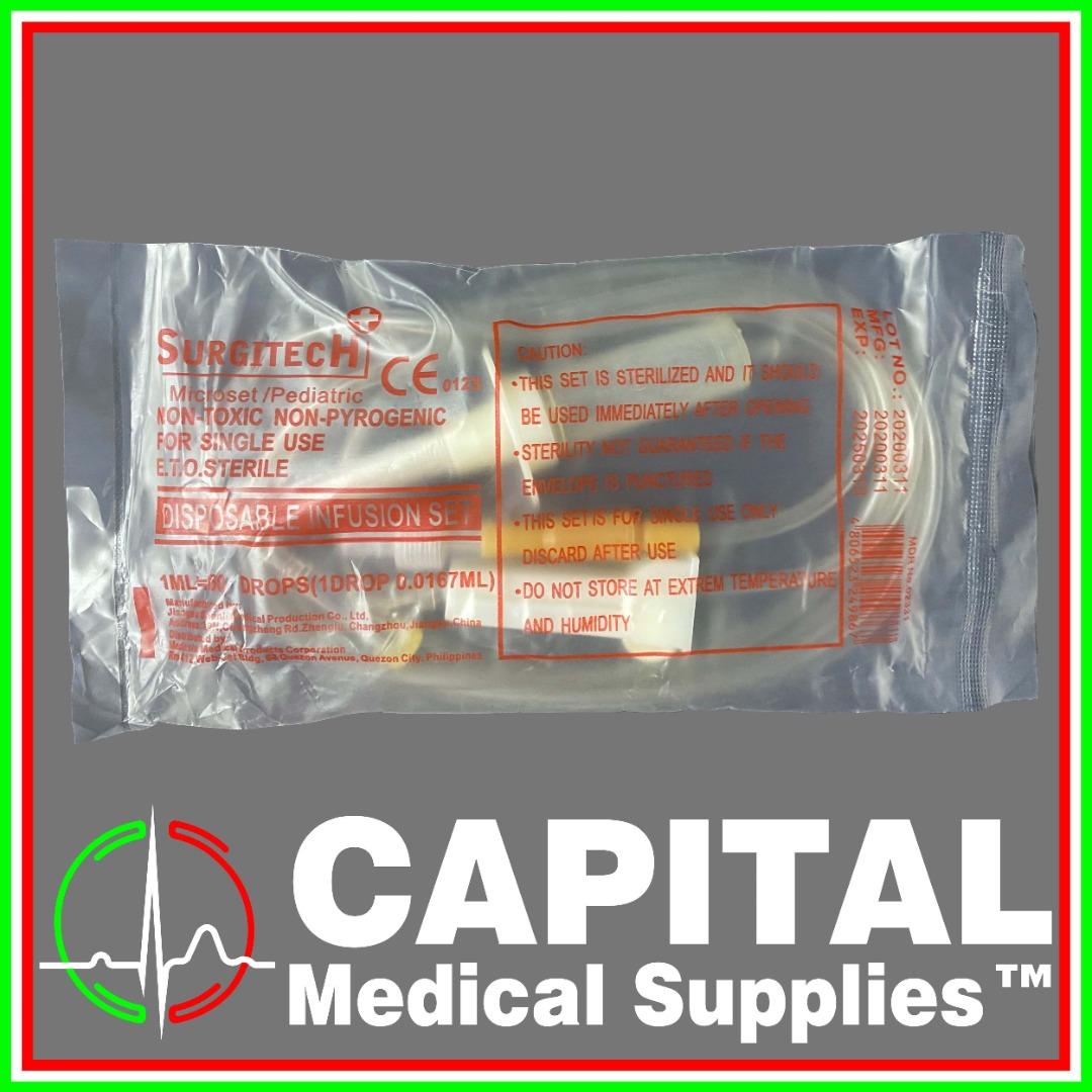 Disposable IV Infusion Set Single Use Sterile, Macroset (Adult ...