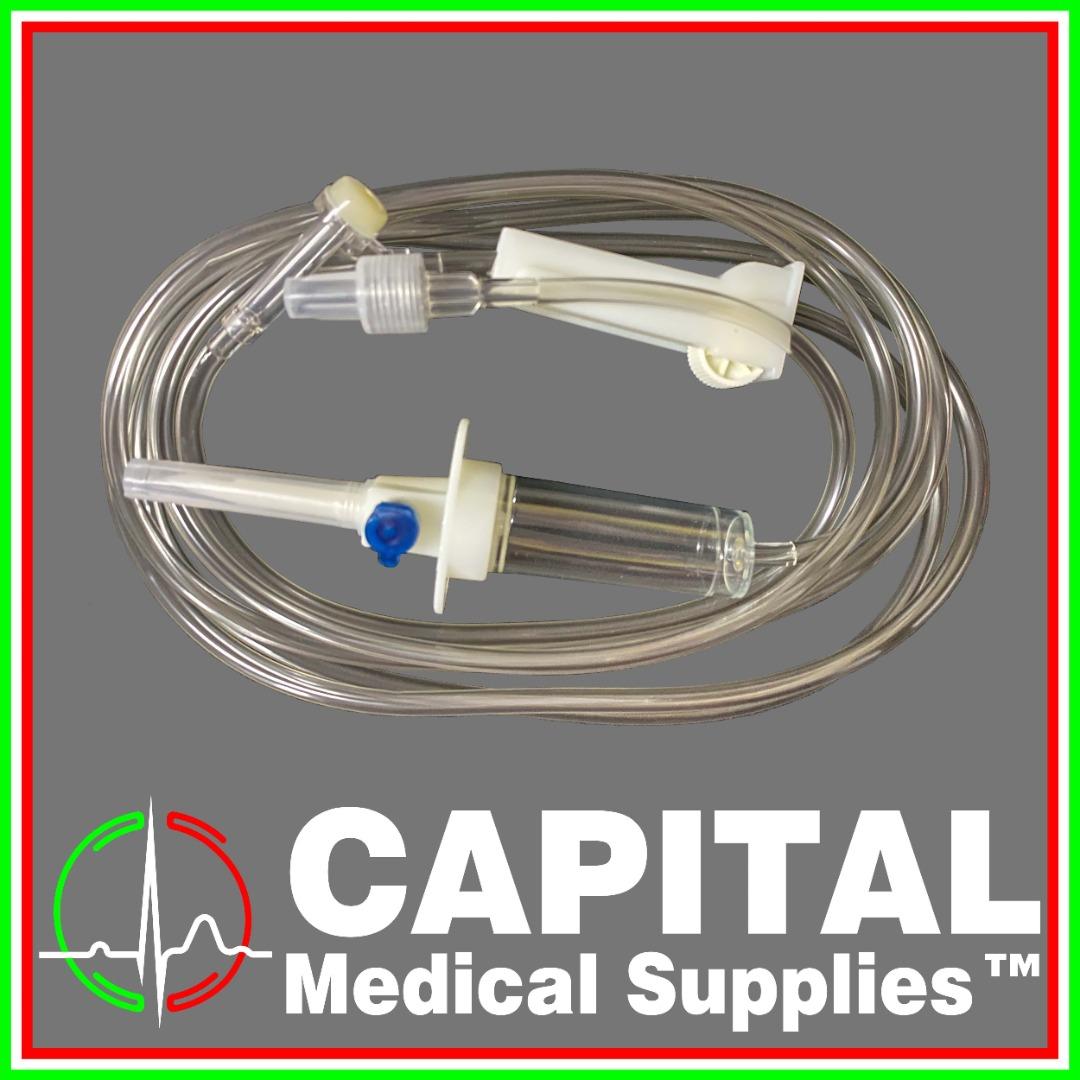 Disposable IV Infusion Set Single Use Sterile, Macroset (Adult ...