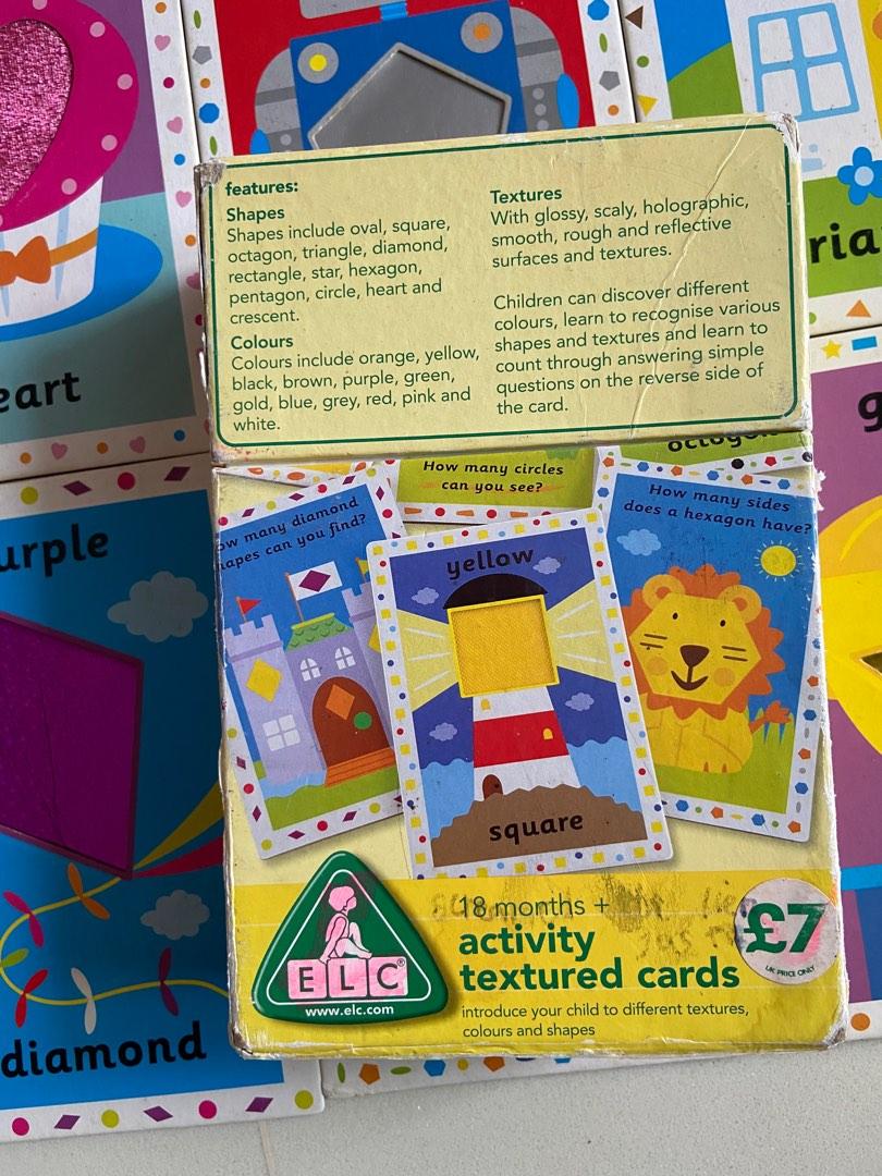 ELC shapes and colours Activity Textured Cards, Hobbies & Toys, Toys ...
