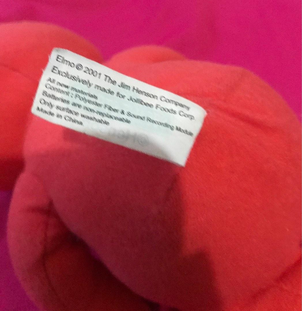 Elmo 2001 Jollibee Stuffed Toy Plushie, Hobbies & Toys, Toys & Games on ...