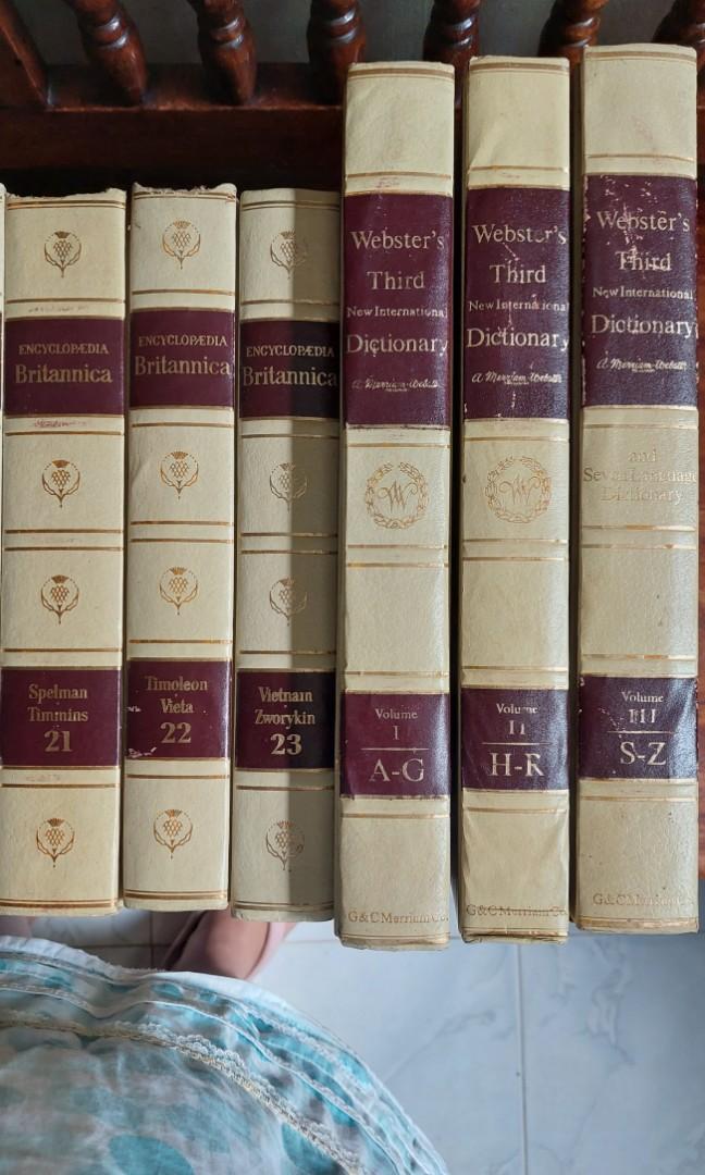 Encyclopedia Britannica and Websters Third New International dictionary ...