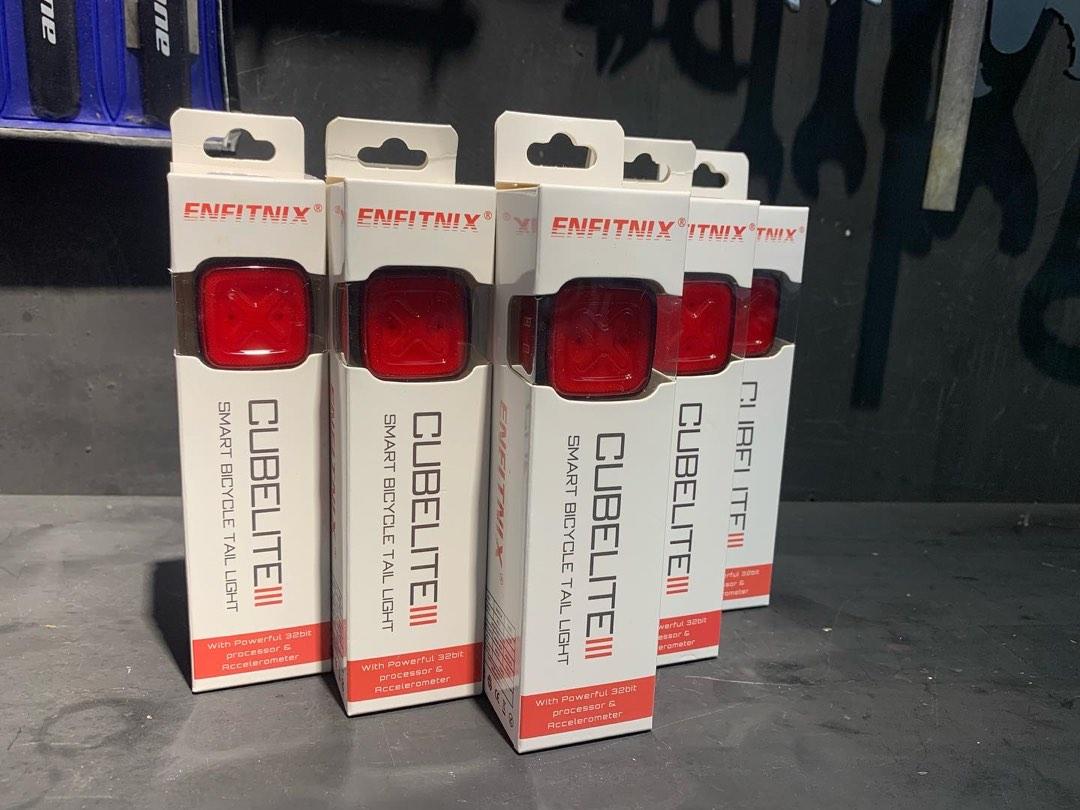 ENFITNIX CUBELITE III 自行車智能感應尾燈, 運動產品, 單車及配件, 單車 - Carousell