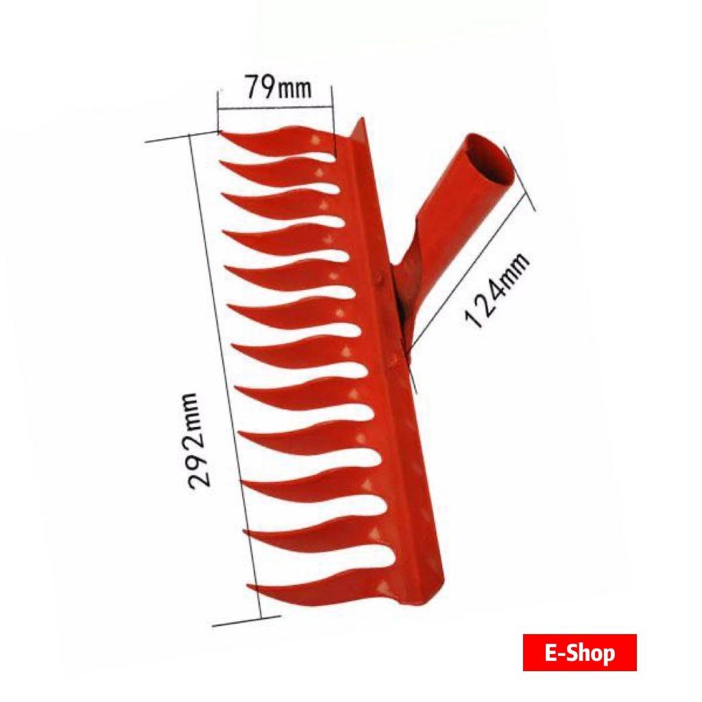 E-shop: 12 Teeth Stainless Steel Grass Rake Head, Furniture & Home ...