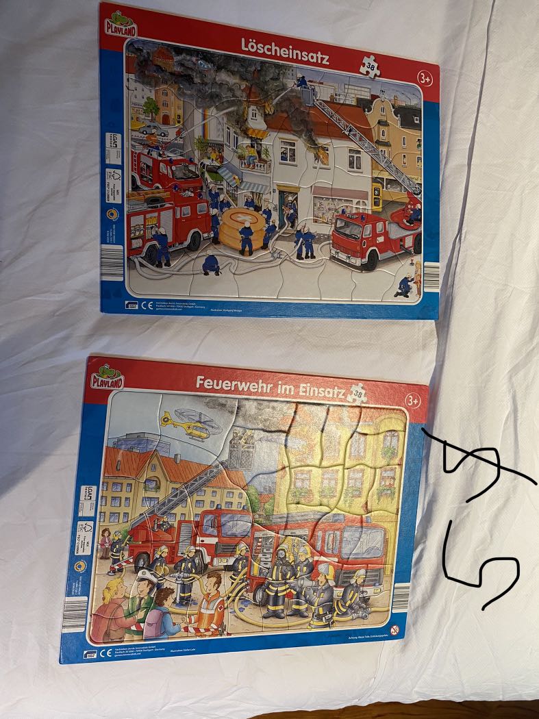 Firefighter 2 puzzles, Hobbies & Toys, Toys & Games on Carousell