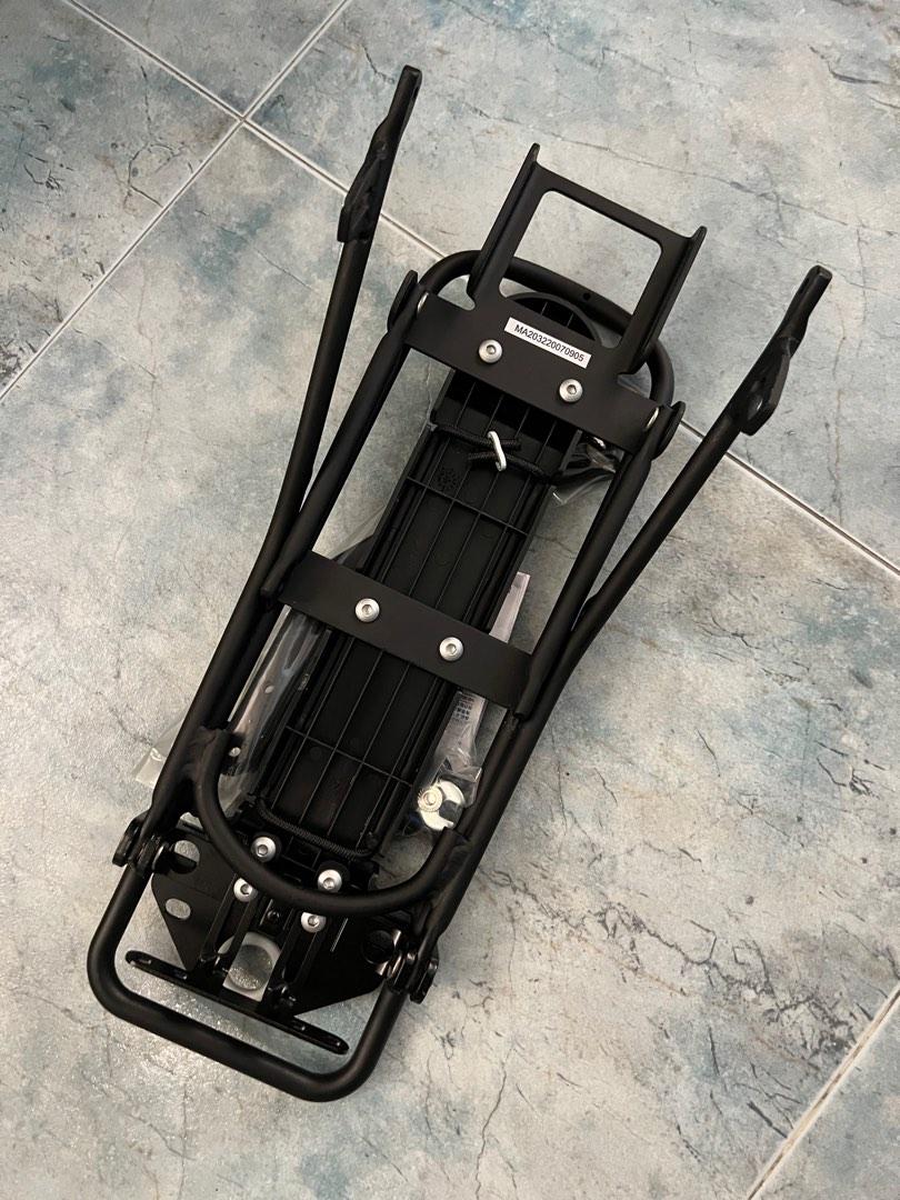 Folding Bike Luggage Rack Elops Tilt One Second Clip - Black, Sports ...