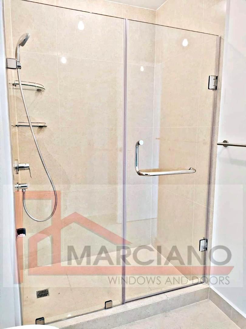 Frameless Shower Enclosure Tempered Glass - 0001b, Furniture & Home ...
