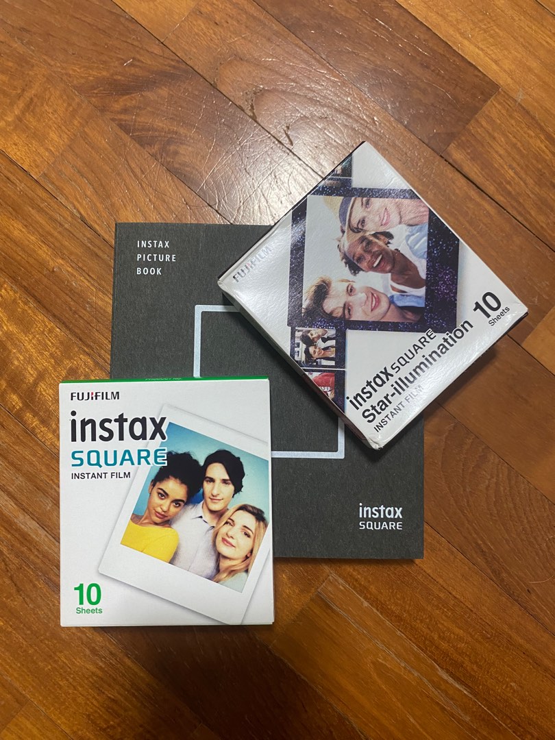 X3 Pack Fujifilm Instax Square Film with Polaroid Photo Album ...