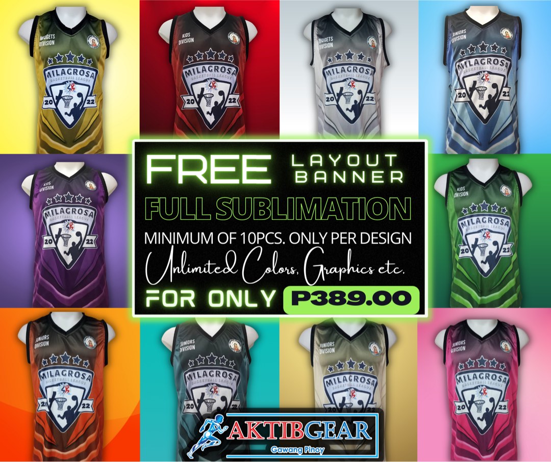 Full Sublimation Basketball Jersey, Men's Fashion, Activewear on Carousell