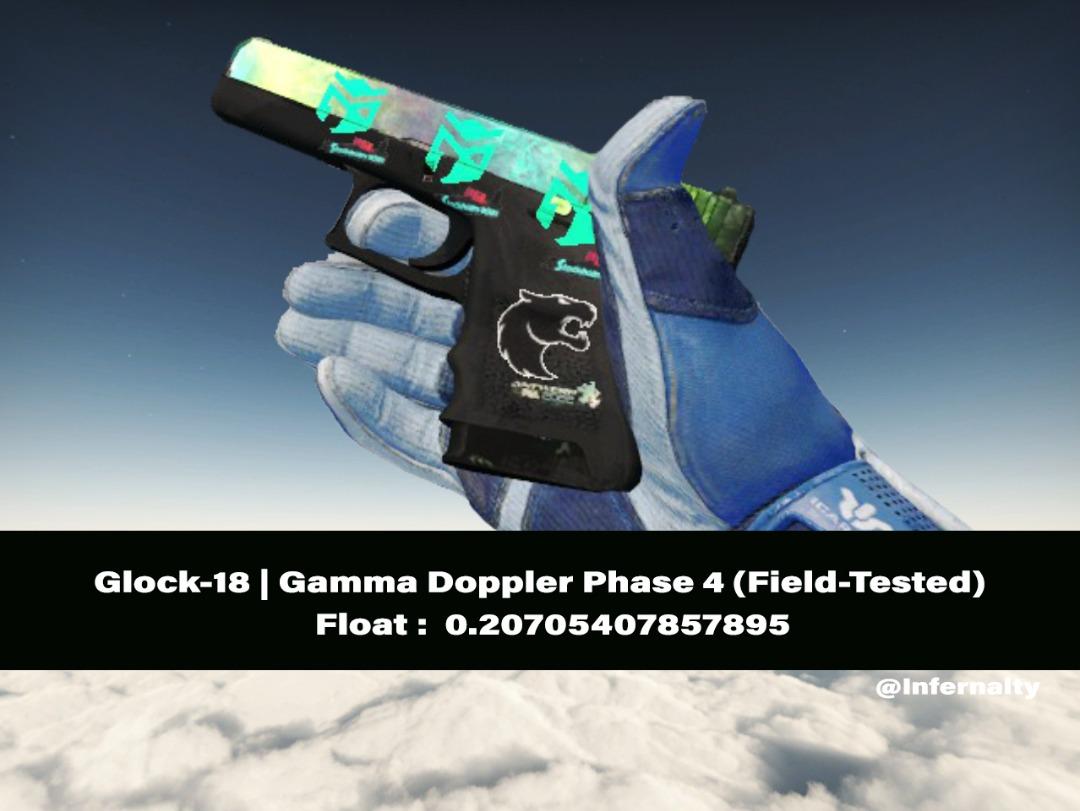 Glock-18 Gamma Doppler Phase 4 FT CSGO SKINS KNIVES, Video Gaming ...